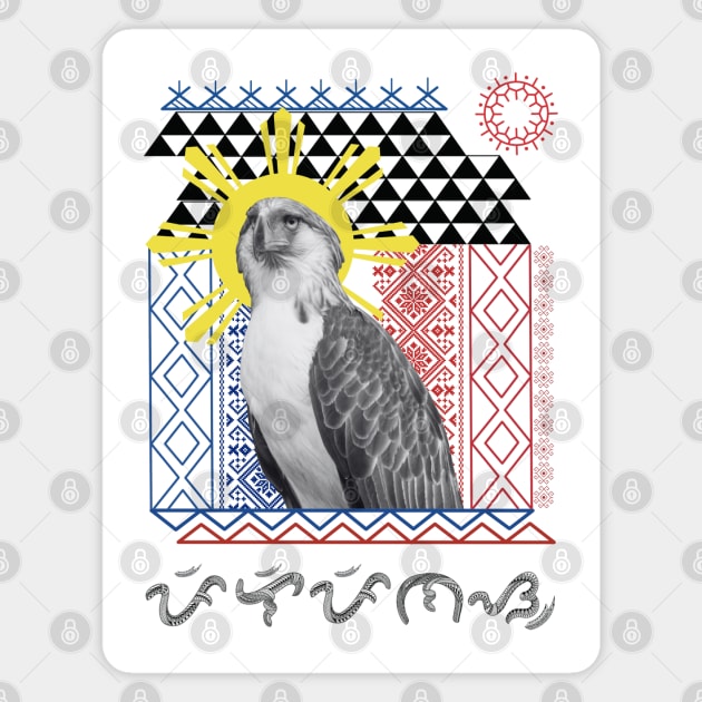 Philippine Eagle / Baybayin word Pilipinas (Philippines) - Philippines ...